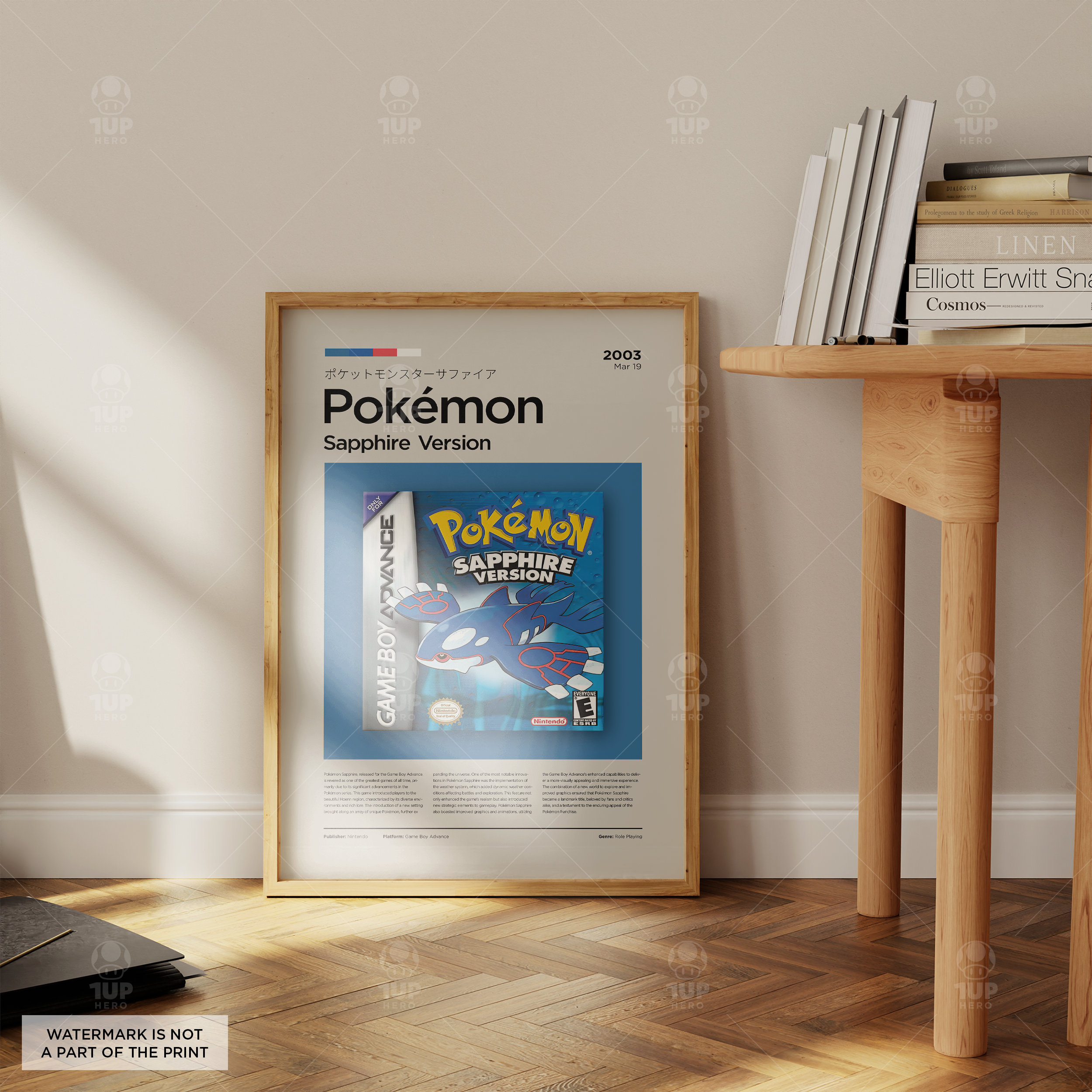 Pokemon Sapphire Poster, Game Boy Poster, Nintendo Poster, Kyogre ...