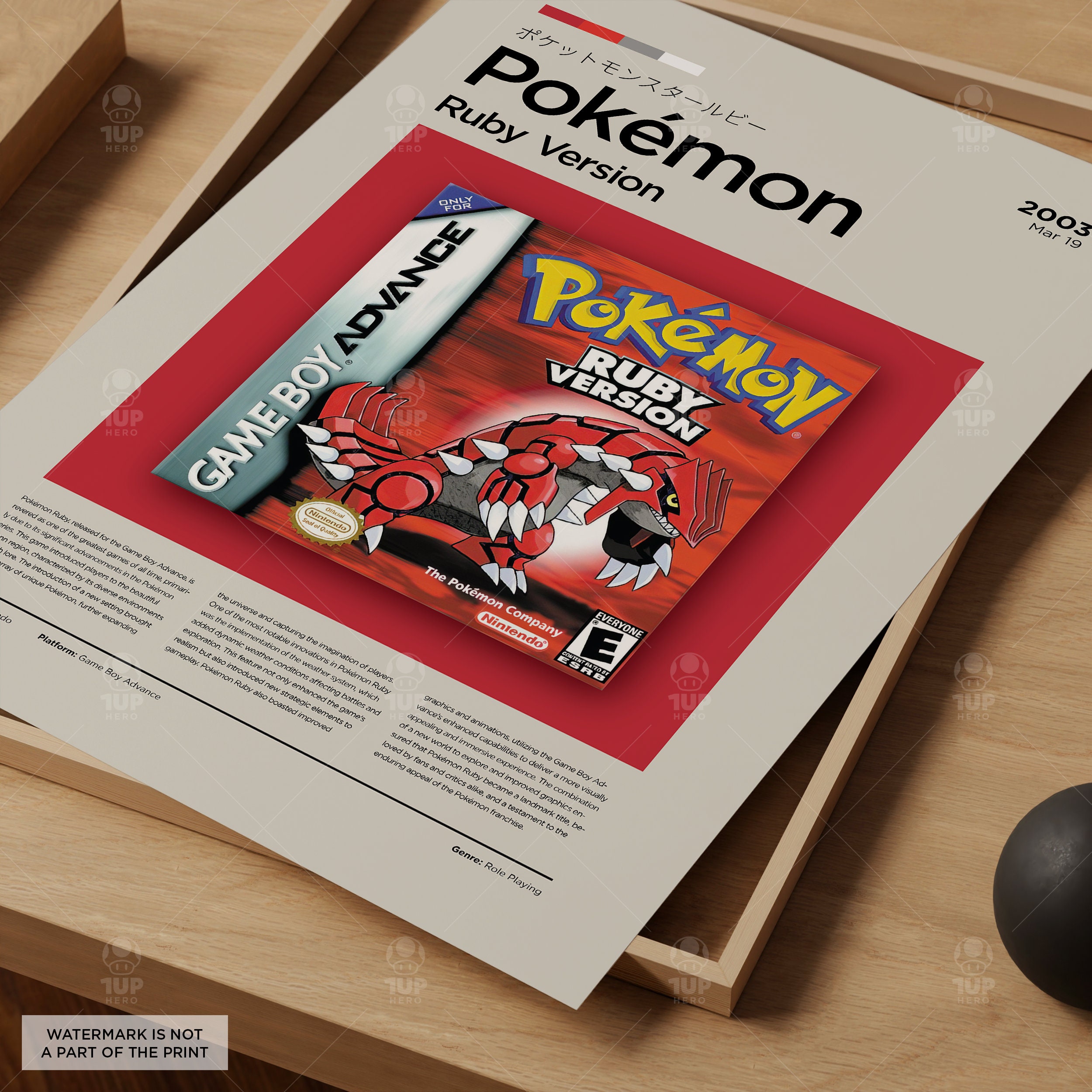 Pokemon Ruby Poster, Game Boy Poster, Nintendo Poster, Groudon Poster ...
