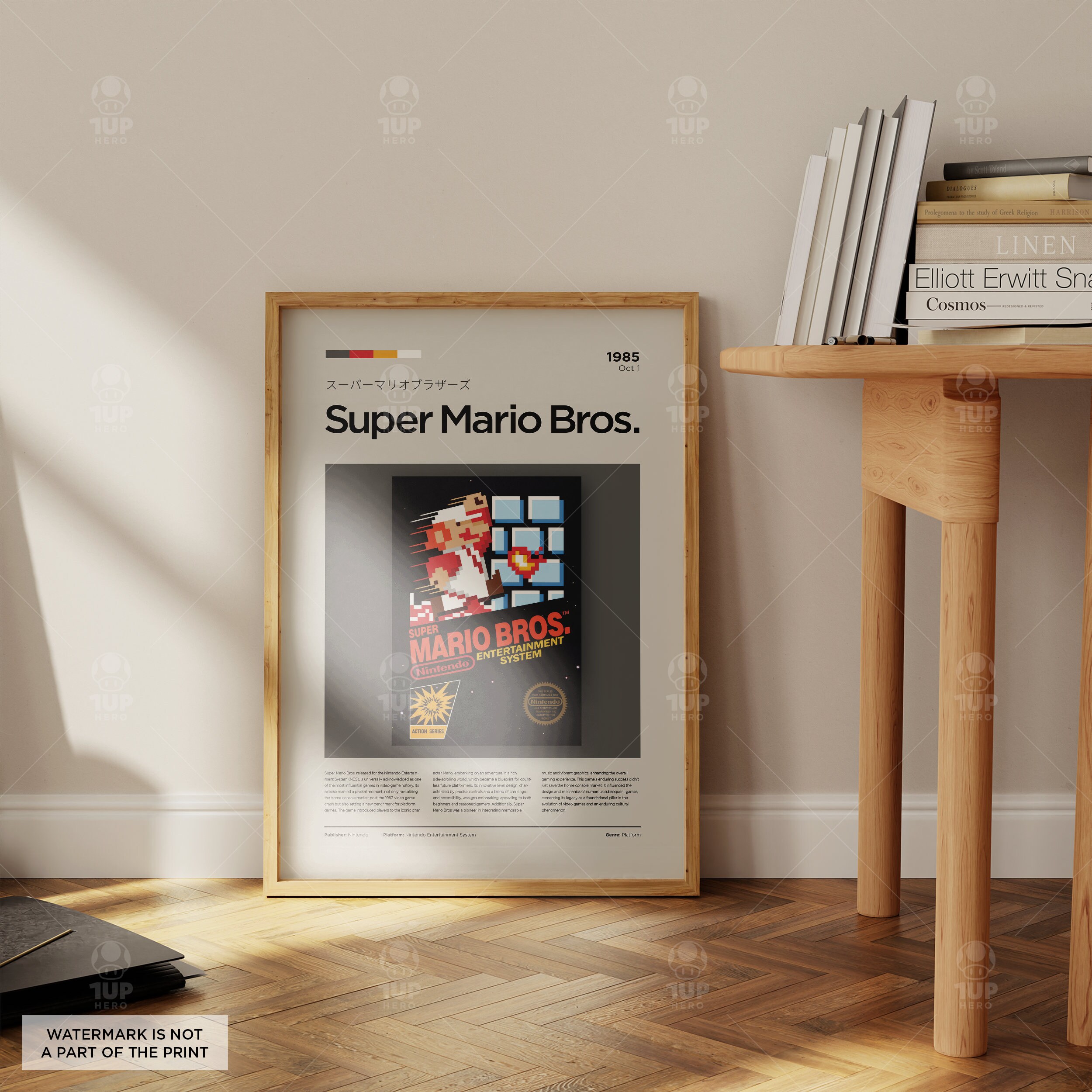Super Mario Bros Poster, NES Poster, Nintendo Poster, Mario Poster ...
