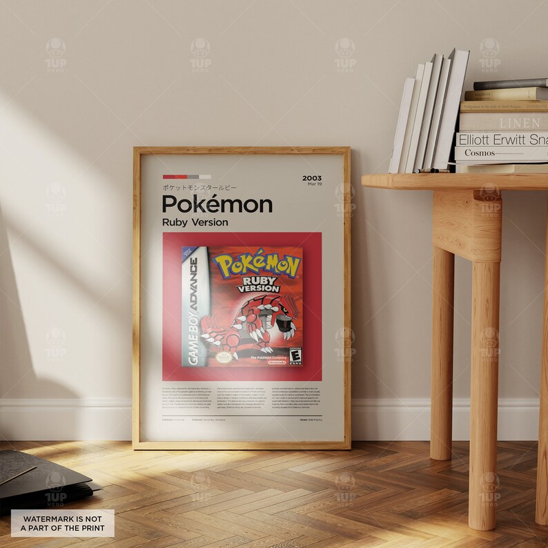 Pokemon Ruby Poster, Game Boy Poster, Nintendo Poster, Groudon Poster ...