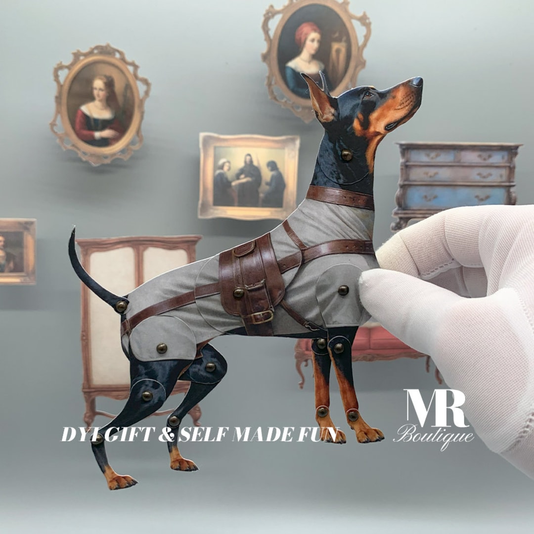 Movable Heroic Dog Paper Doll: DIY Art Kit (digital Download) - Etsy