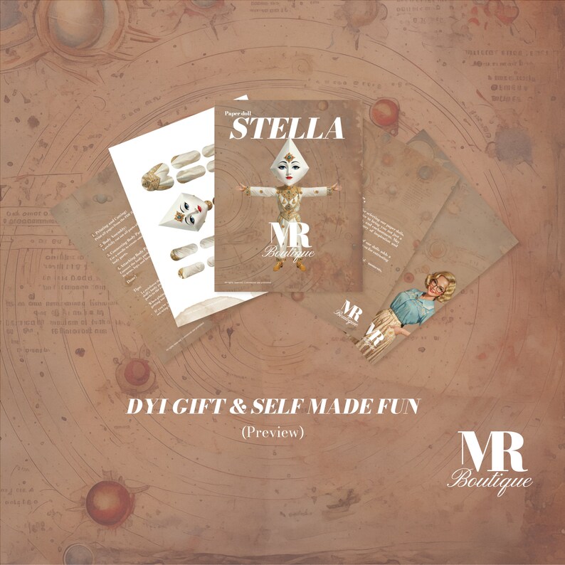 STELLA Starry Paper Doll DIY Kit: Articulated Space Figure (digital ...