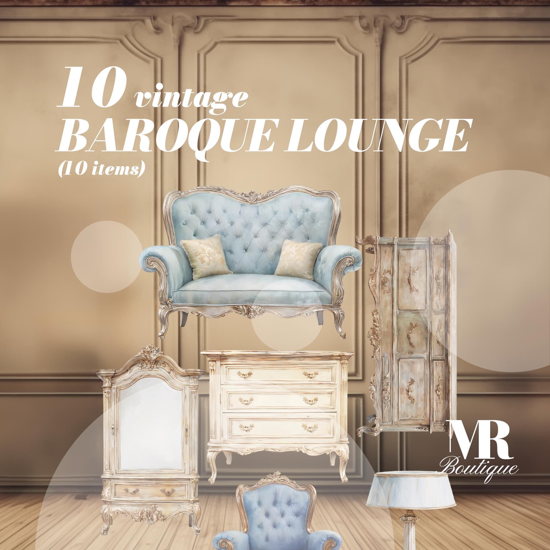Baroque Lounge Miniature Furniture Set - Elegant DIY Paper Cutouts - Etsy