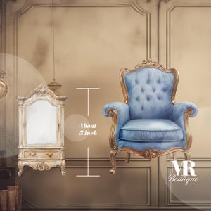 Baroque Lounge Miniature Furniture Set - Elegant DIY Paper Cutouts - Etsy