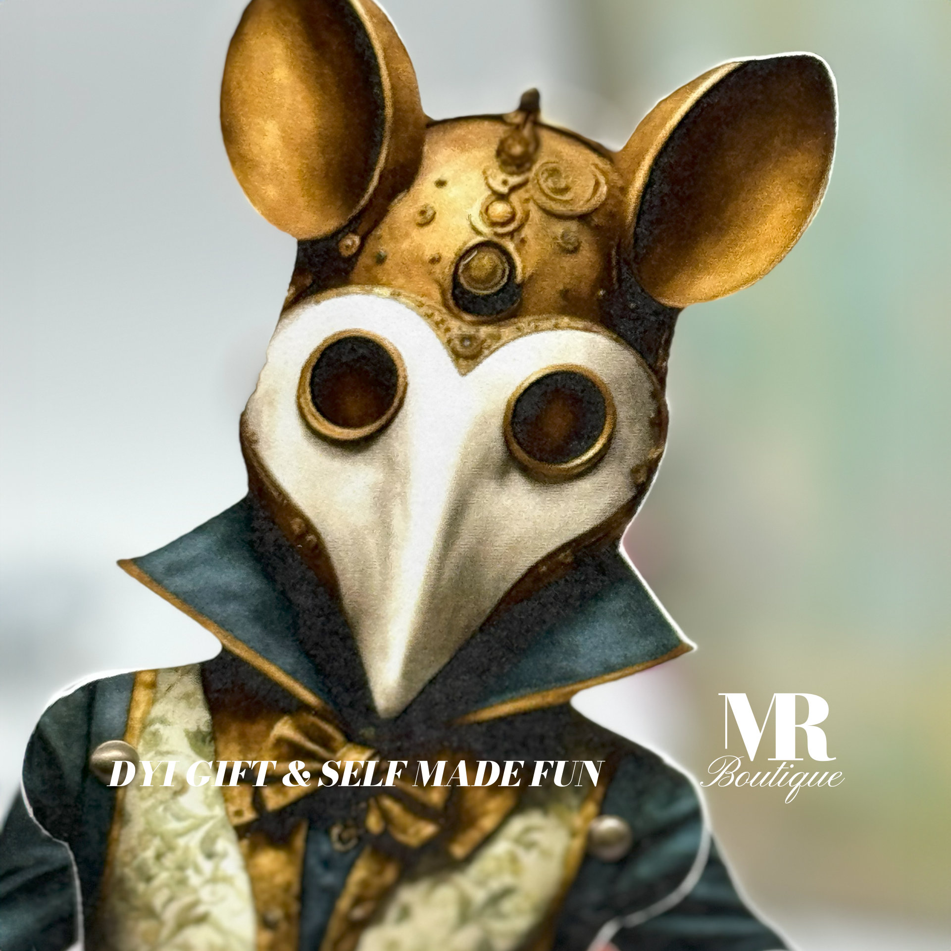 Steampunk Rat Paper Doll: DIY Movable Mr. Ratsy Toy (digital Download ...
