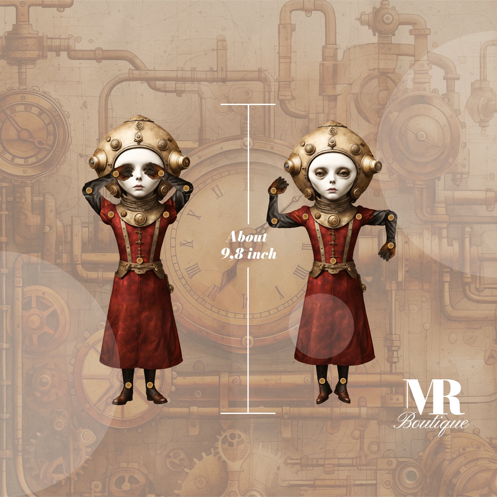 Mr. Martian: the Red Planet Explorer an Articulated Steampunk Paper ...