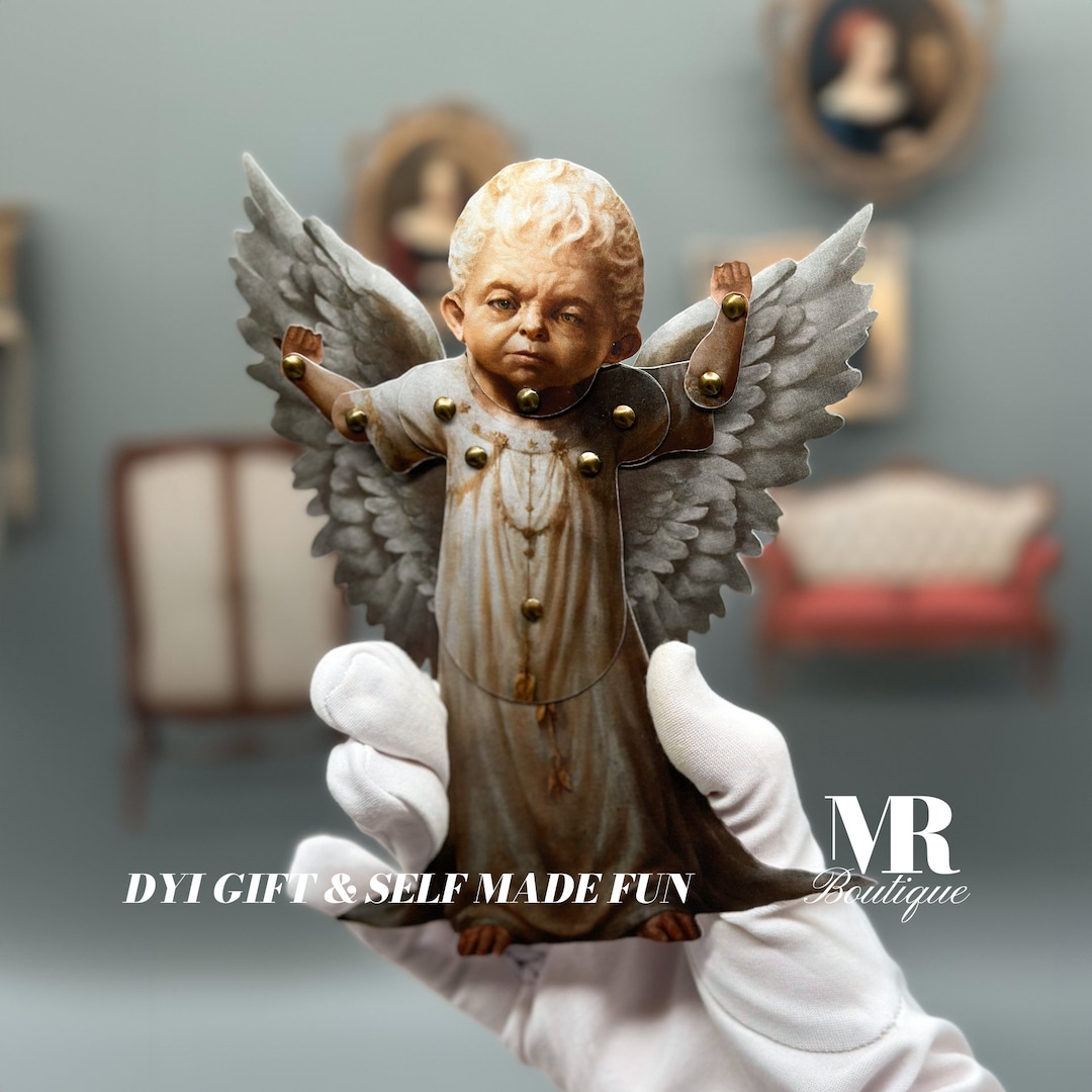 DIY Stone Angel Paper Doll Kit: Articulated Craft (digital Download) - Etsy