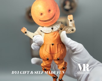 Radishelle Movable Paper Doll DIY Craft Kit, Fun Home Decor, Unique ...