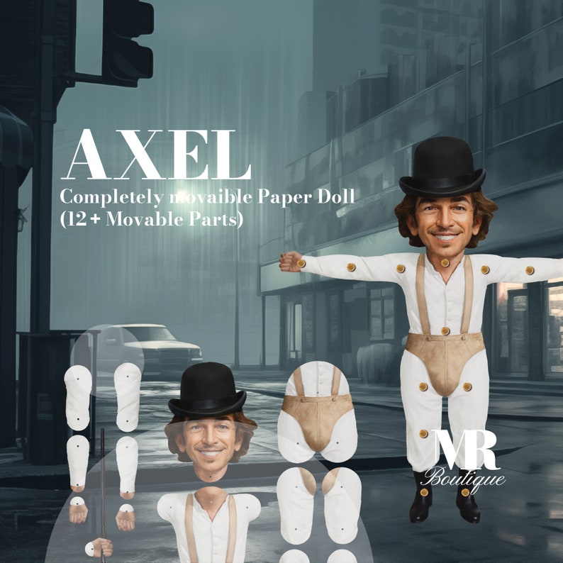 Clockwork Chronicles Movable Paper Dolls: DIY Kit Bundle (digital Download) - Etsy
