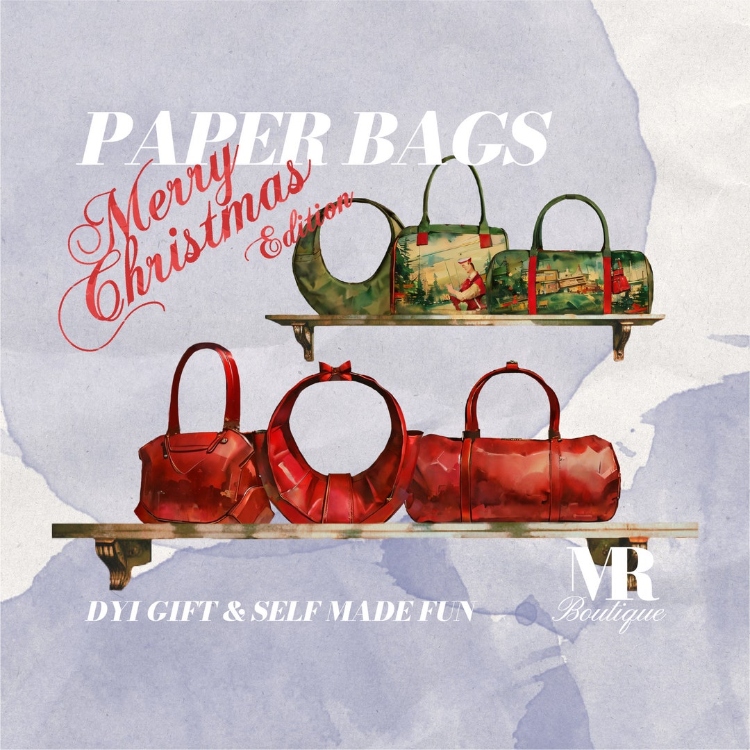 Printable Vintage Paper Bags Set Thursday: Unique Designs for - Etsy