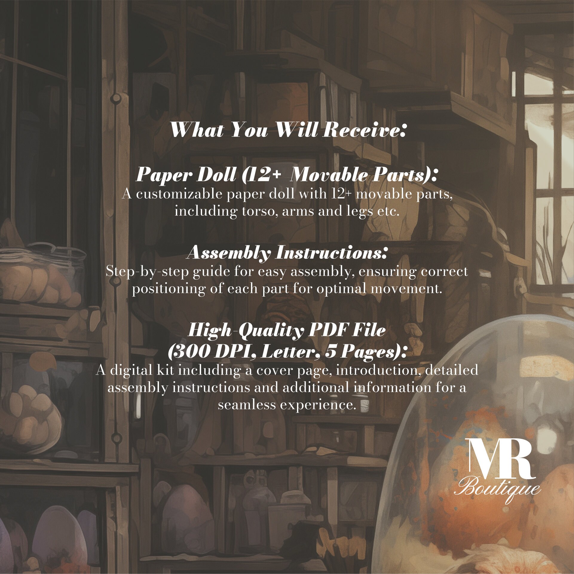 Zak-zak, the Enigmatic Rabbit, Poseable Paper Doll Craft Kit ...