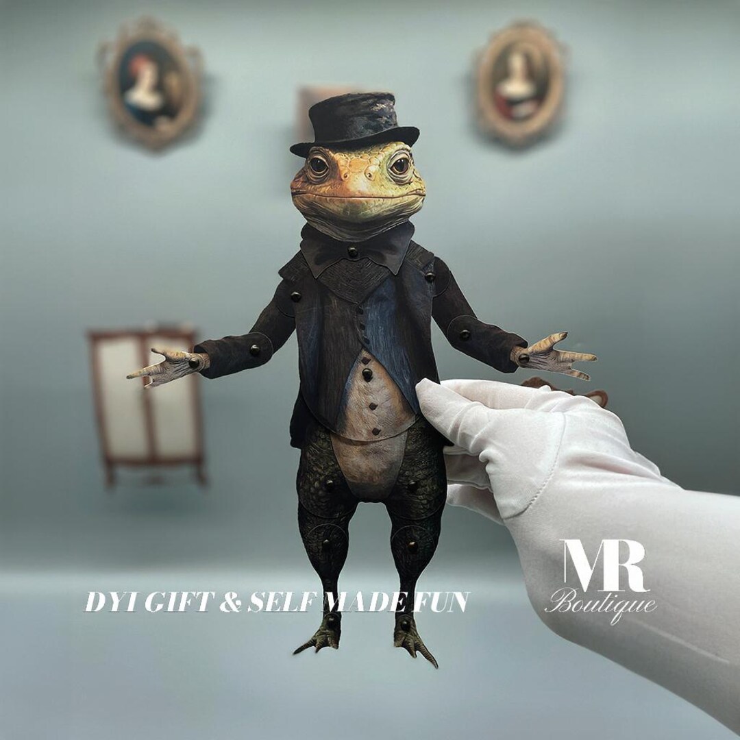 Lizard Movable Paper Doll | DIY Whimsyland Craft Kit | Creative ...