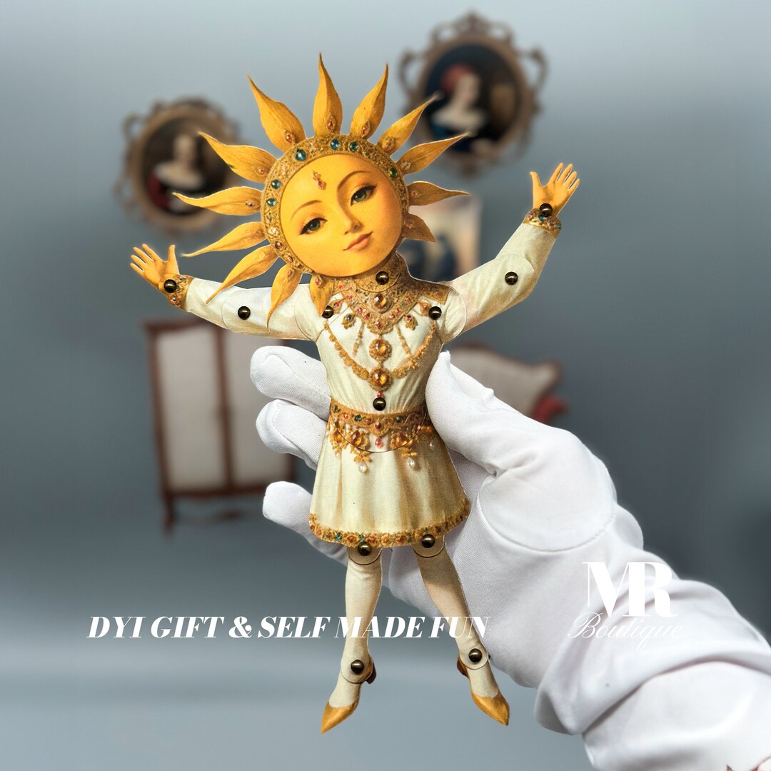 SOLARA Movable Paper Doll Kit, DIY Craft, Articulated Sun Doll ...
