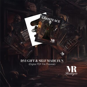 Ghostface Movable Paper Doll DIY Horror Movie Craft Kit Scary Slasher ...