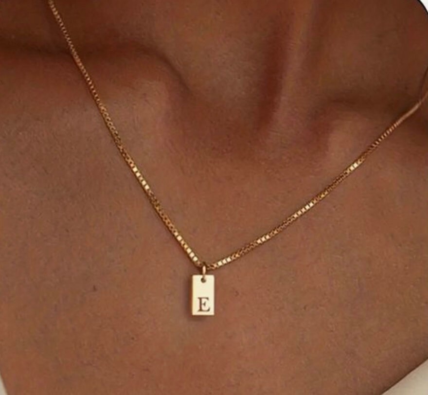 Custom Name Necklace, 18K Gold Plated Name Necklace, Personalized Name ...