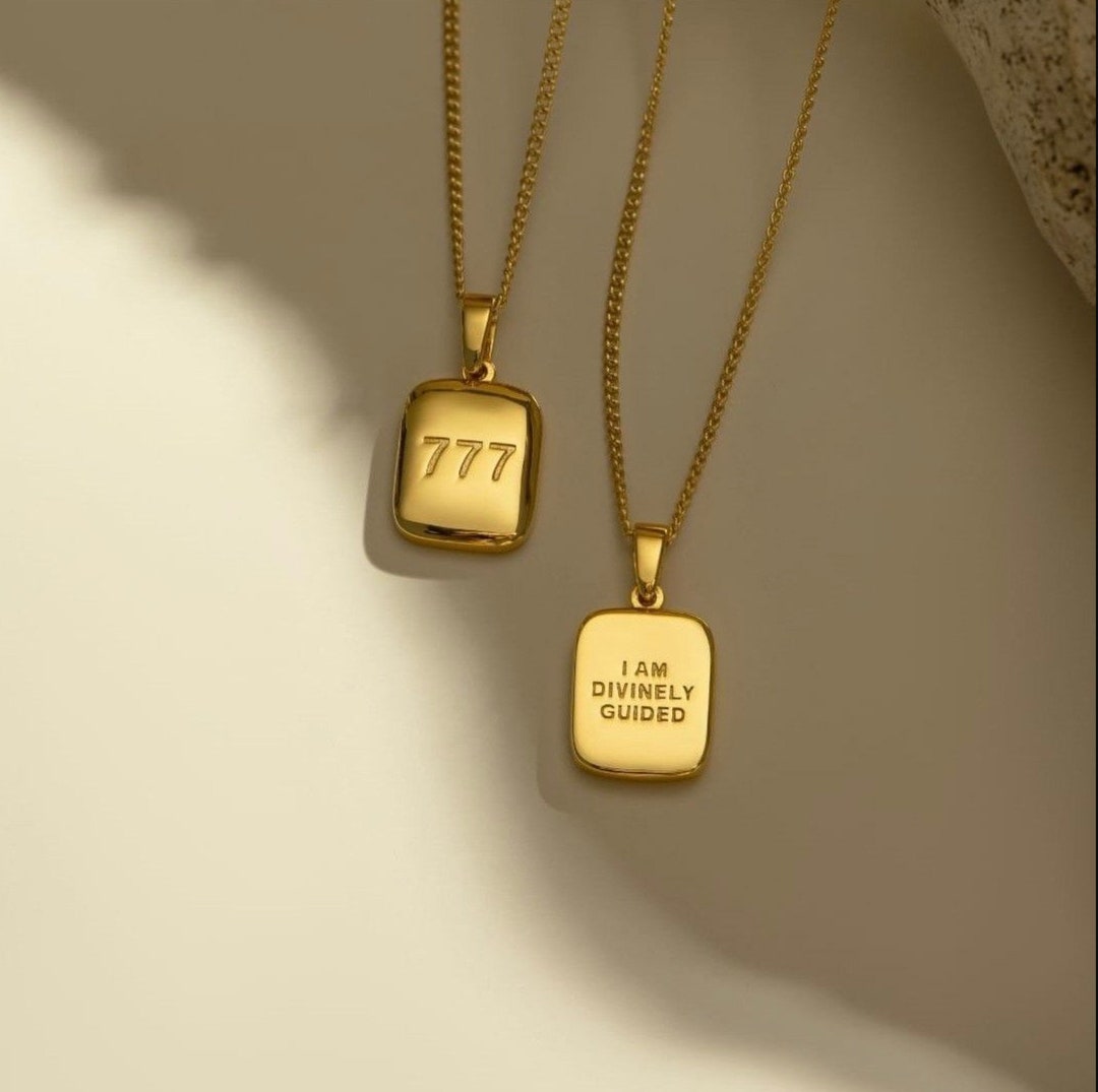 Custom Name Necklace, 18K Gold Plated Name Necklace, Personalized Name ...