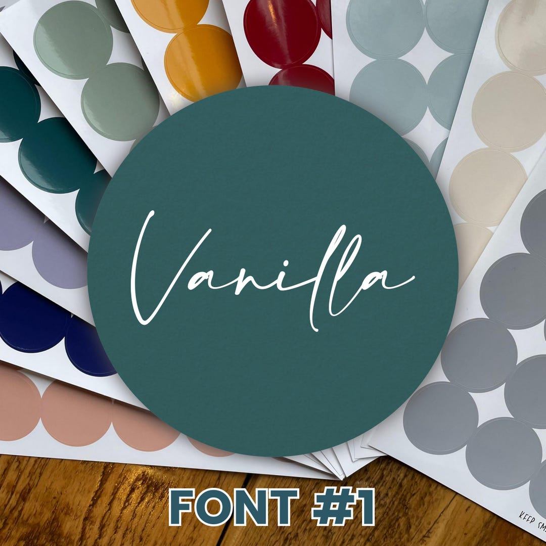 Flavour Stickers | Cake Flavour Stickers | Luxury Catering Stickers - Etsy