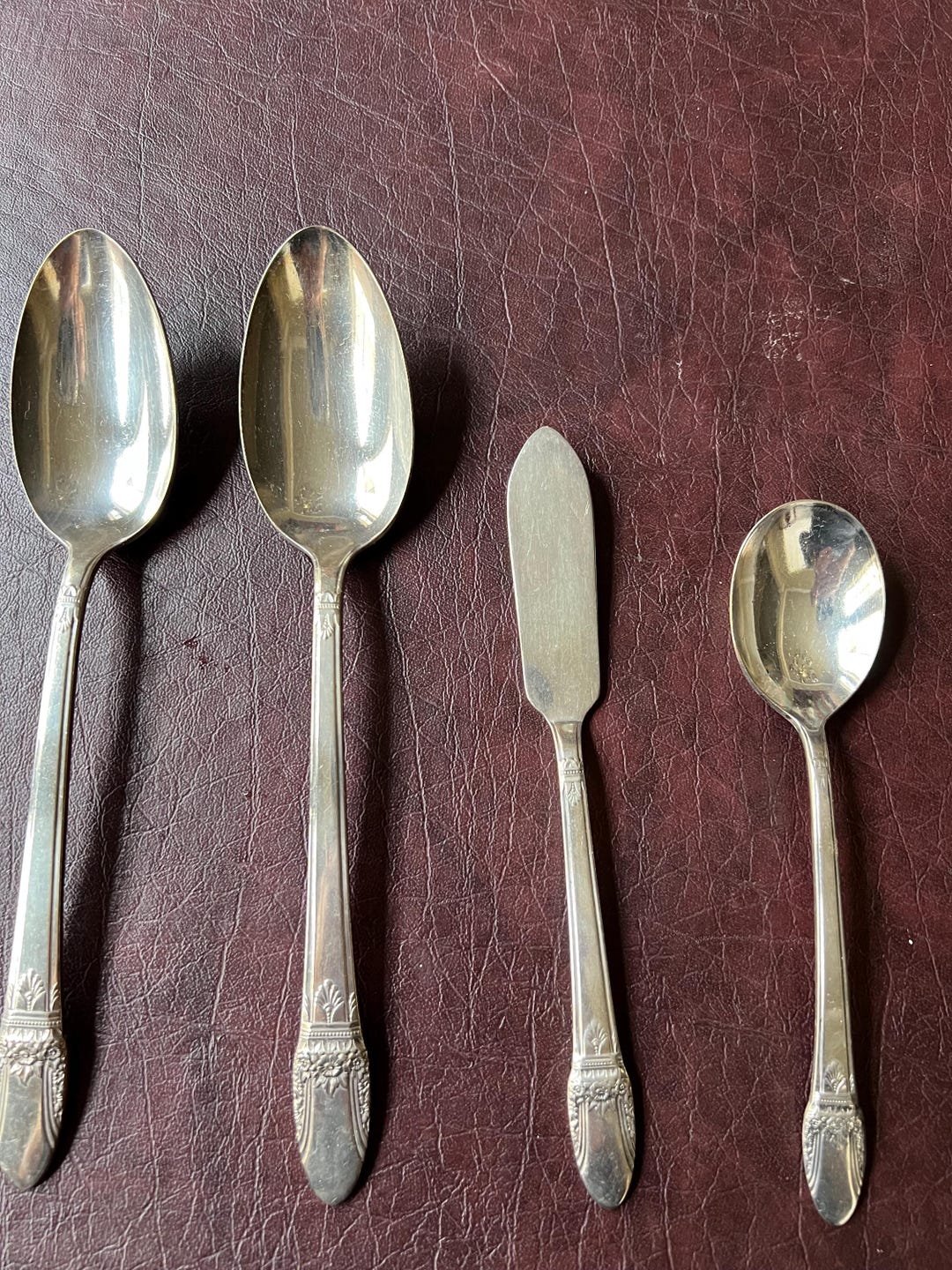 Vintage Rogers Bros. 1847 Silver Plate Hostess Set. First Love Pattern ...
