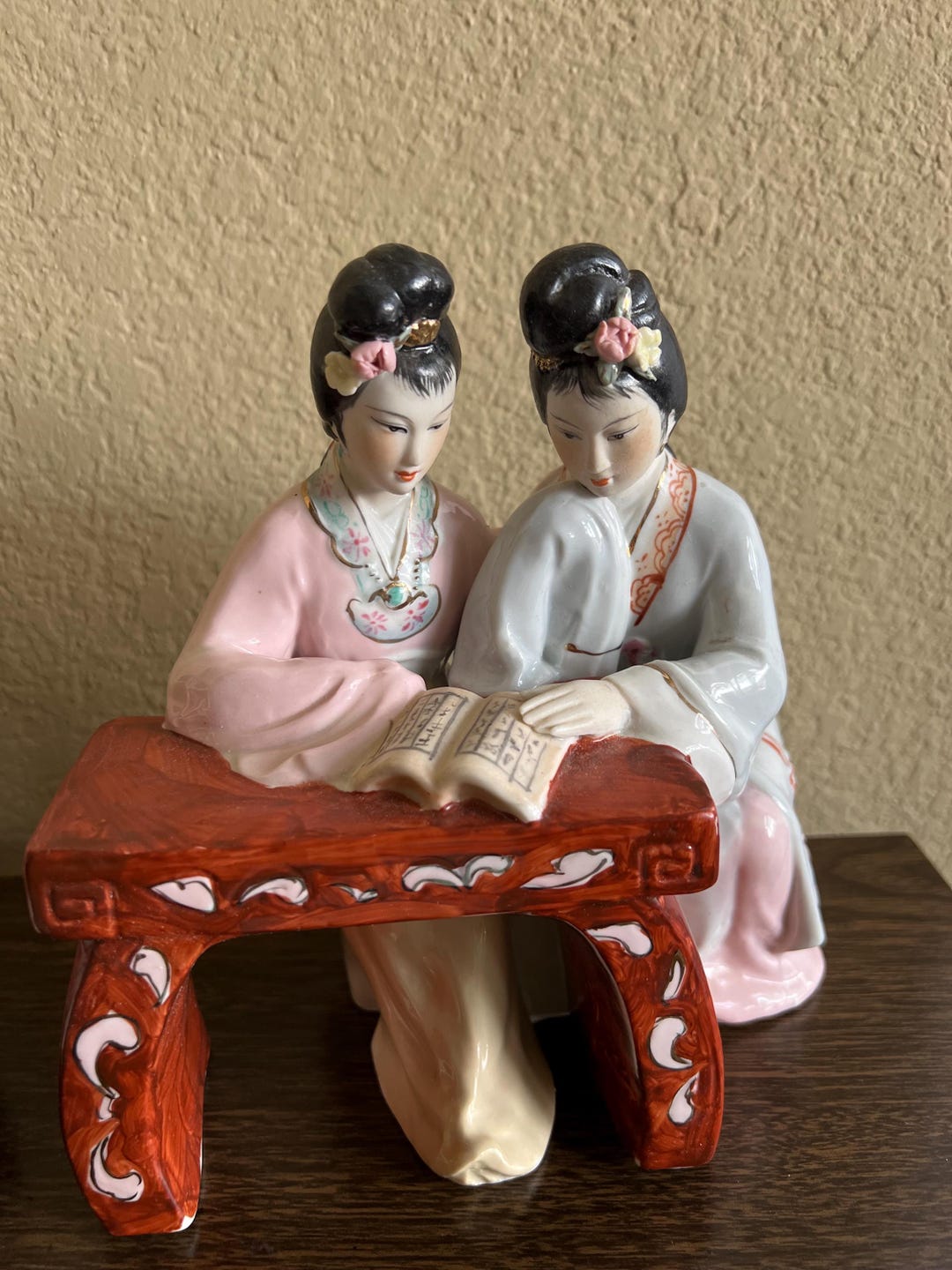 Vintage Japanese Porcelain Figurine 7” Wide X 5 1/2” Tall and 4 in ...