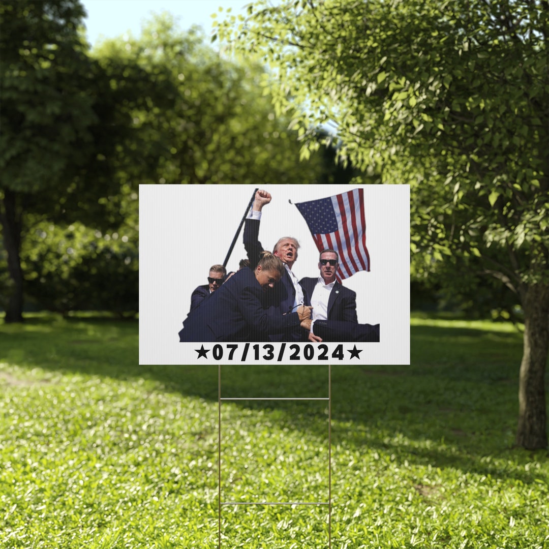 Upgrade Your Yard Signs, Maga 2024, Trump, Historical Flag, Garage Sign ...
