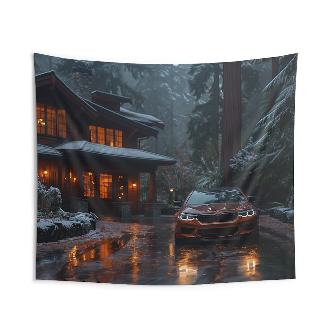 Aesthetic Cabin Tapestry, Gift, Wall Decor, Wall Art, Home Decor, Bmw ...