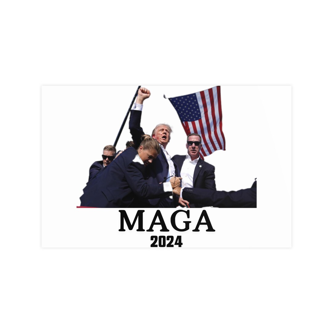 Historical Flag, Vertical and Horizontal Matte Posters, MAGA 2024 ...