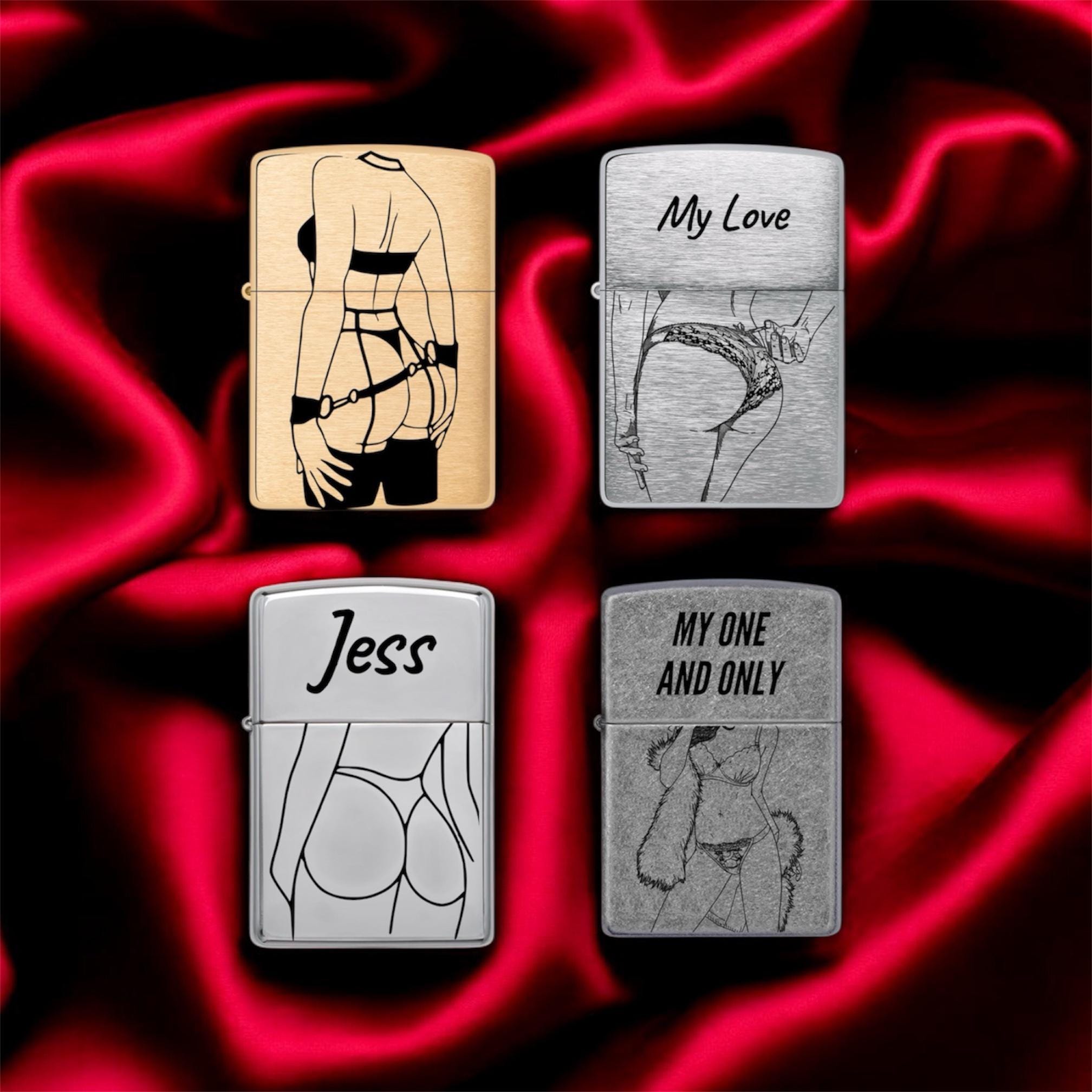 Custom Boudoir Engraved Authentic Lighter - Spicy & Seductive Photo ...