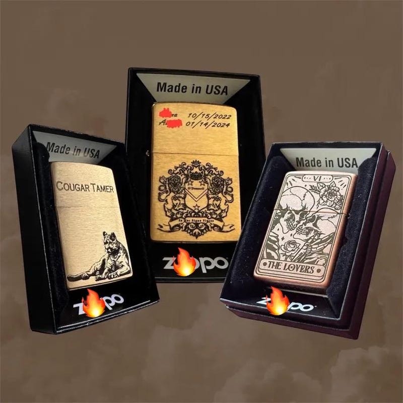 Custom Zippo - Etsy