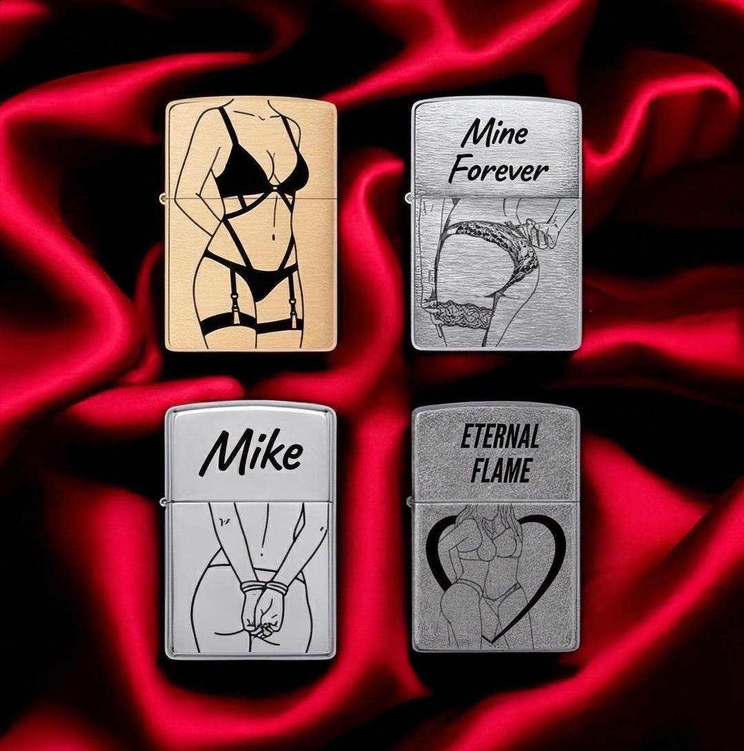 Custom Boudoir Engraved Authentic Lighter - Spicy & Seductive Photo ...