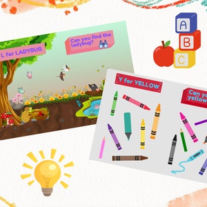 26 Printable Alphabet Posters for Kids Letters & Scenarios PDF - Etsy ...