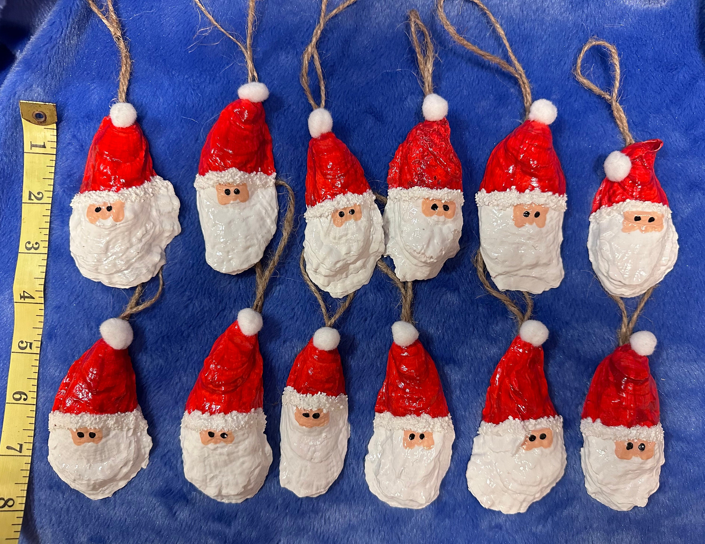 Oyster Shell Santa Ornament - Etsy