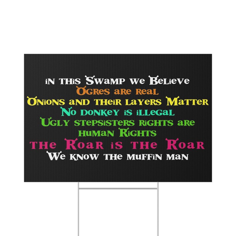 Shrek Lawn Sign - Etsy