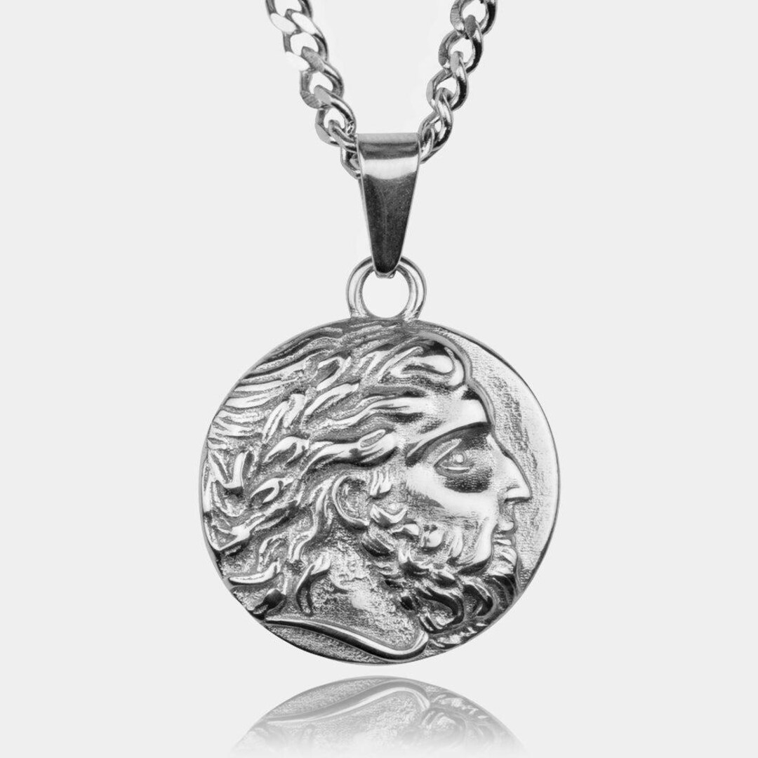 Zeus Greek God Pendant Mythology Necklace Ancient Greece Jewelry ...