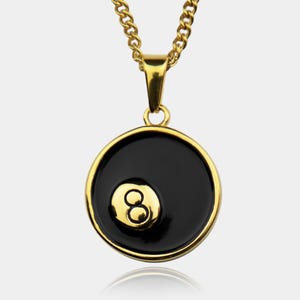 8 Ball Pendant Necklace | Urban Streetwear Jewelry | Hip Hop Chain ...
