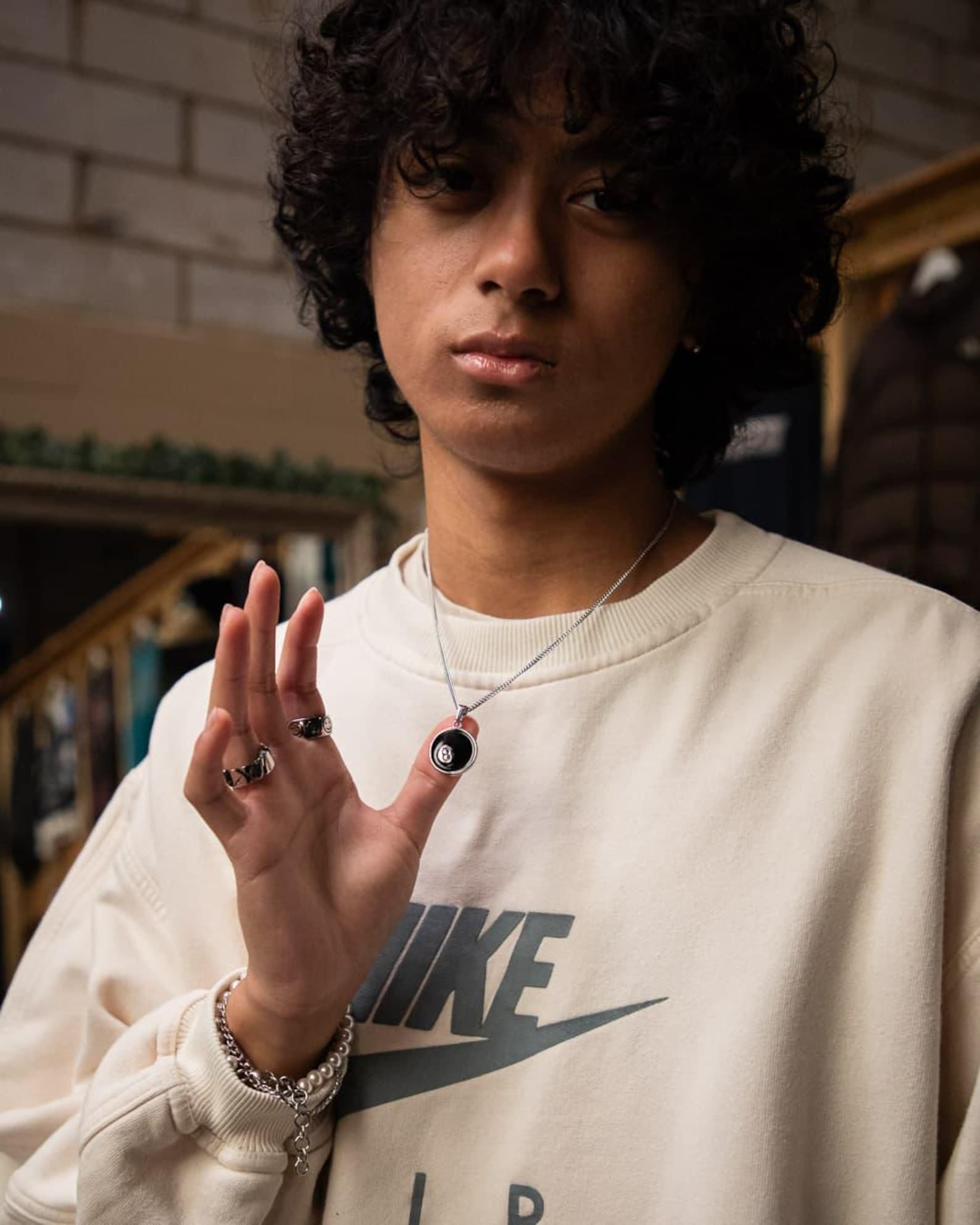 8 Ball Pendant Necklace | Urban Streetwear Jewelry | Hip Hop Chain ...