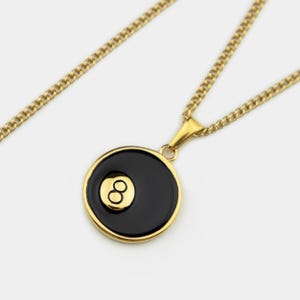 8 Ball Pendant Necklace | Urban Streetwear Jewelry | Hip Hop Chain ...