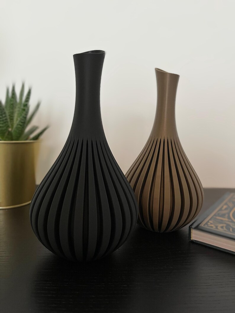OKANNE | Modern Tall Geometric Vase With Slotted Pattern. Epic ...