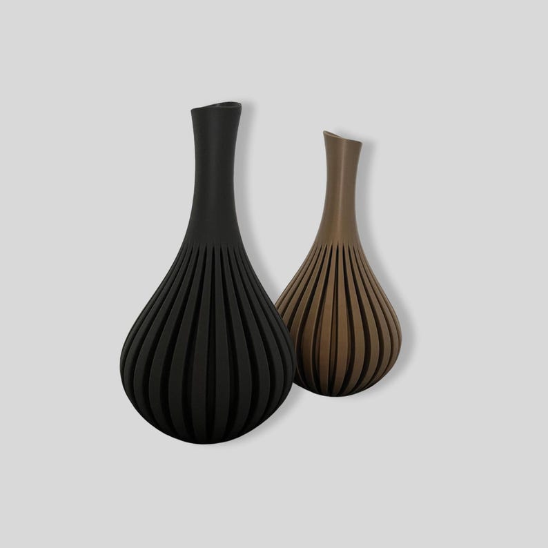 OKANNE | Modern Tall Geometric Vase With Slotted Pattern. Epic ...