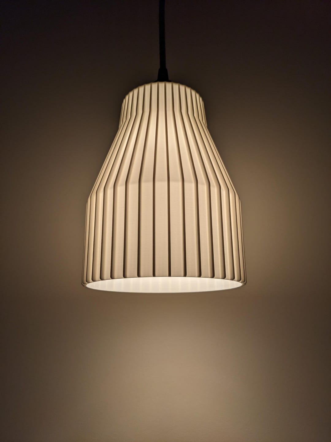FINN Modern Geometric Pendant Lamp Shade With Vertical Stripes That's ...