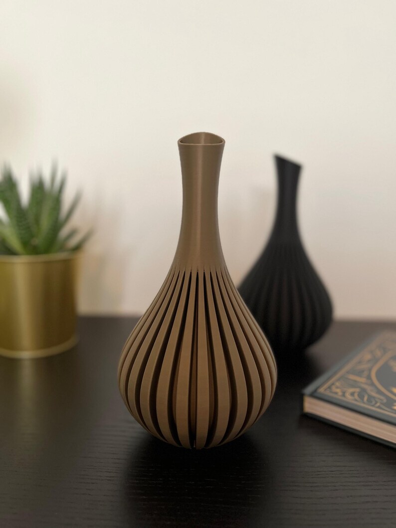 OKANNE | Modern Tall Geometric Vase With Slotted Pattern. Epic ...