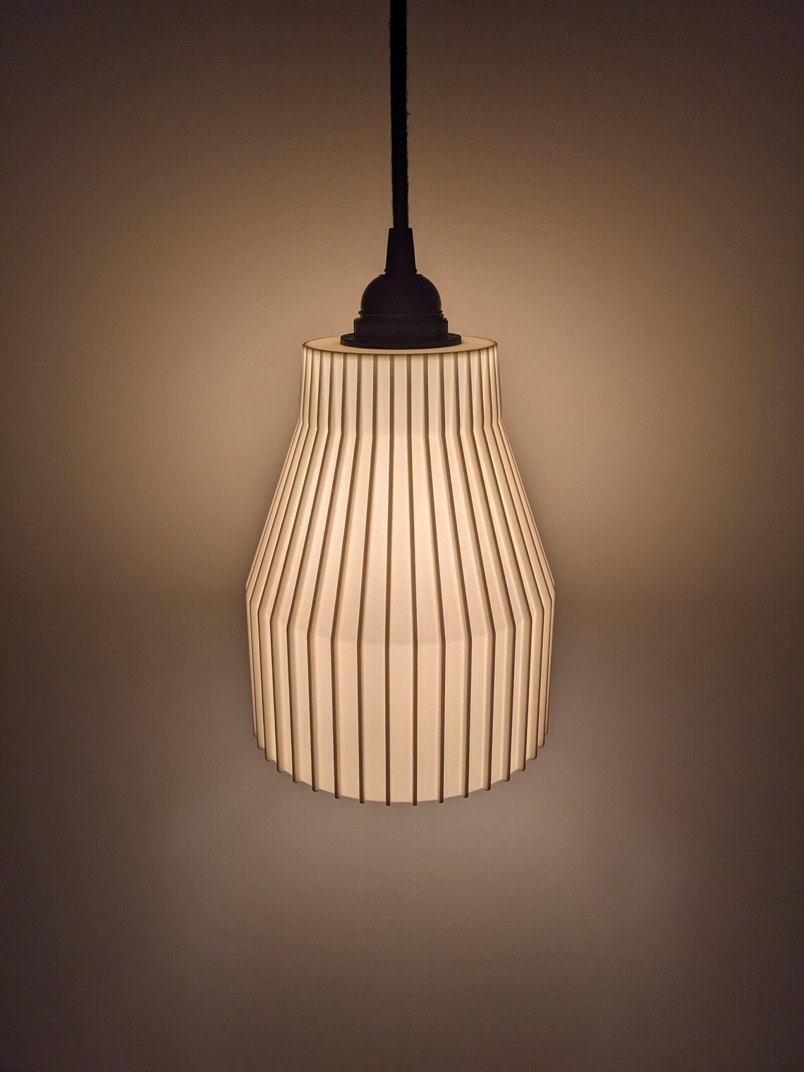 FINN | Modern Geometric Pendant Lamp Shade With Vertical Stripes That's ...