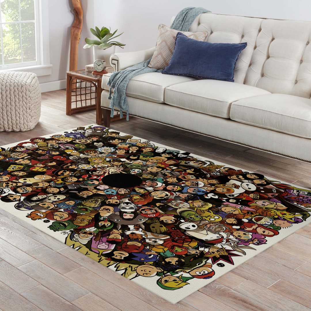 Nerd Gift, Anime Carpet Custom Design, Washable Non-slip Rug ...