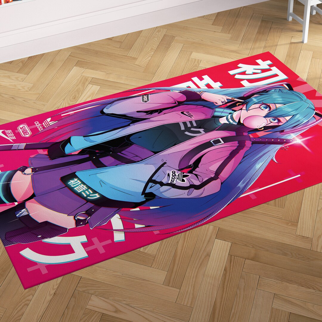Anime Rug Anime Girl Carpet Manga Room Decor Japanese Decor Kawaii Home ...