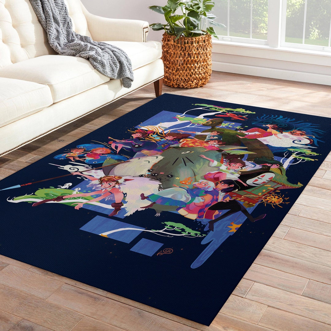 Modern Anime Rug for Bedroom, Stylish Anime Rug for Bedroom, Anime Rug ...