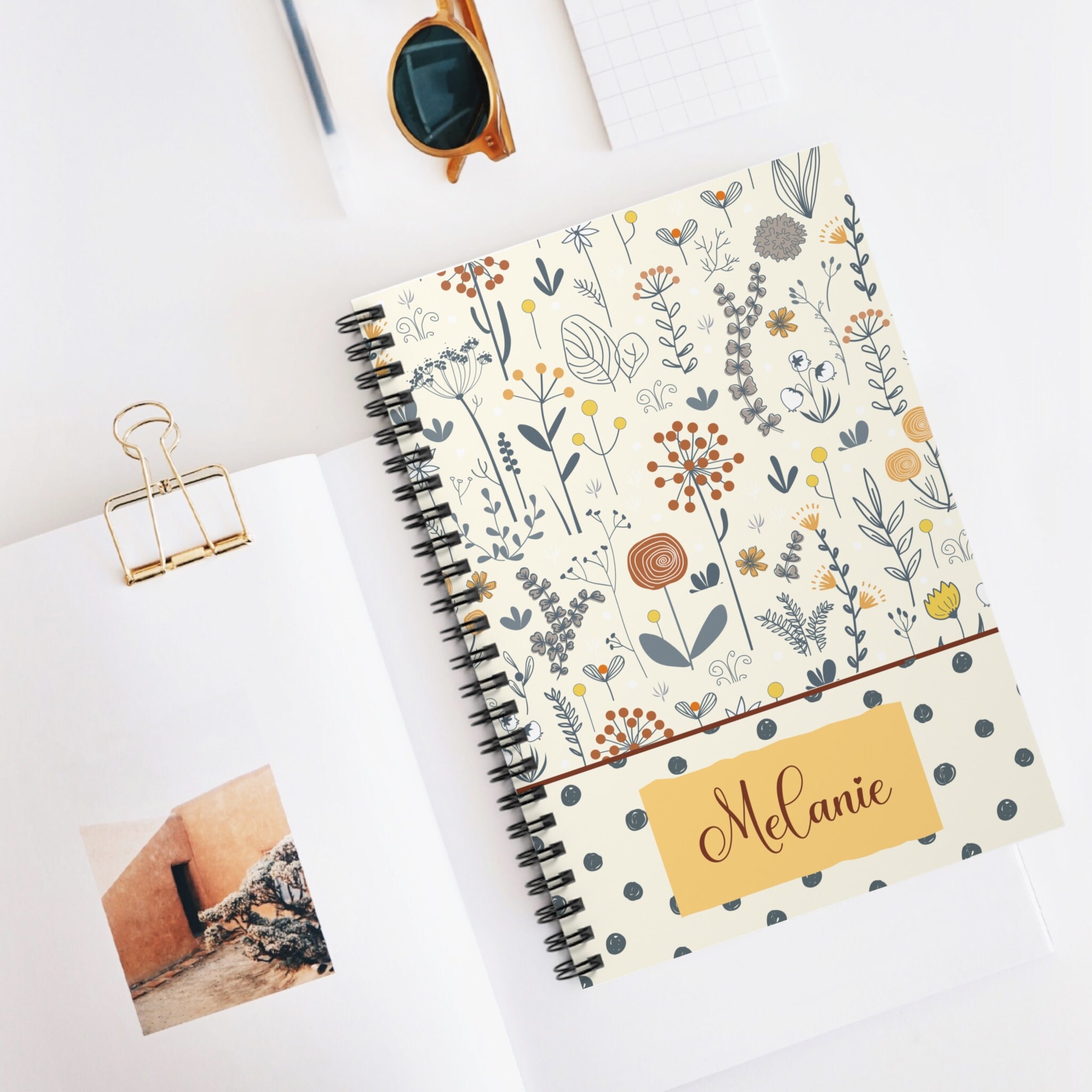 Customizable Notebook, Personalized Notebook, Spiral Notebook, Spiral ...