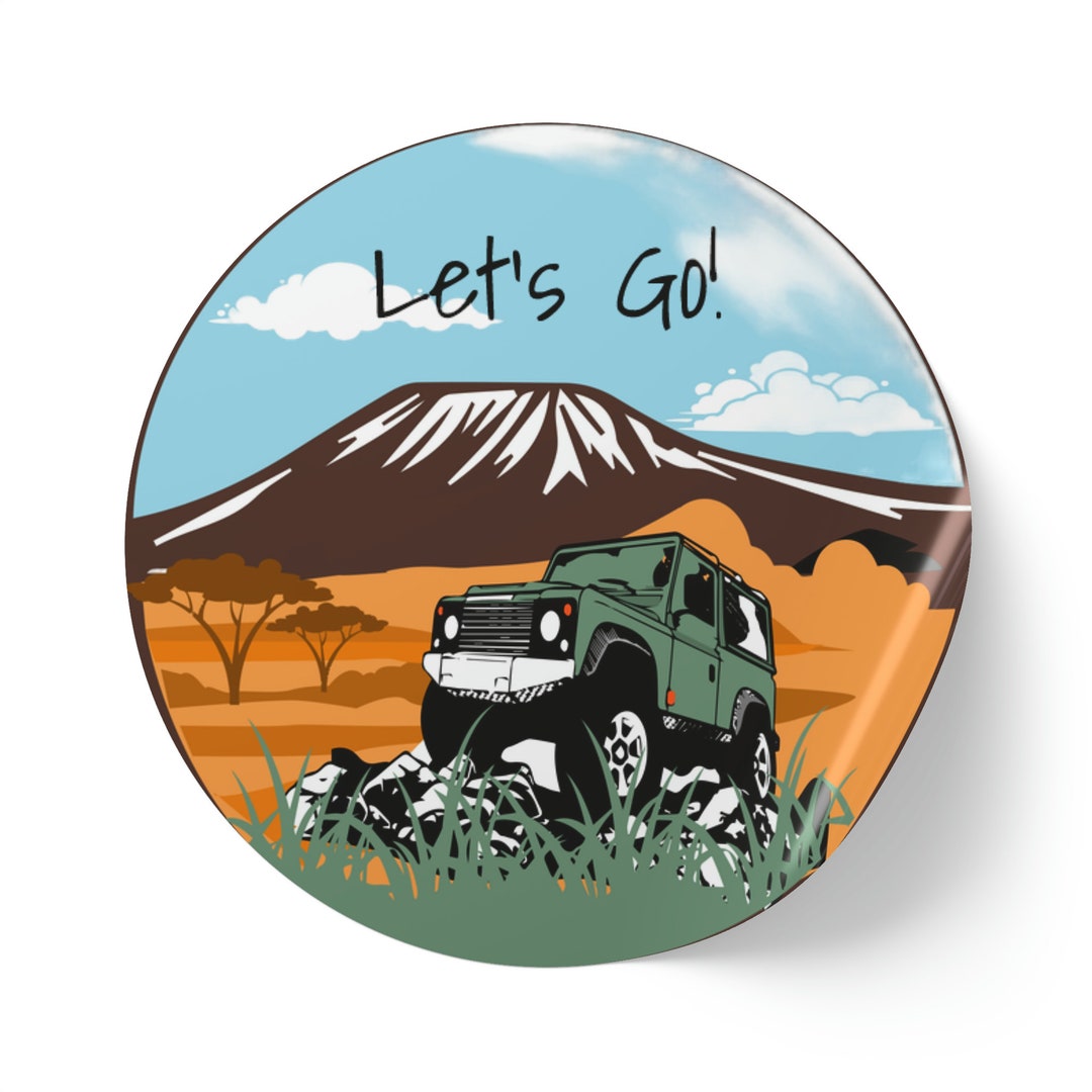 Let's Go! Overlanding Offroading Bulk Round Sticker Rolls - Etsy