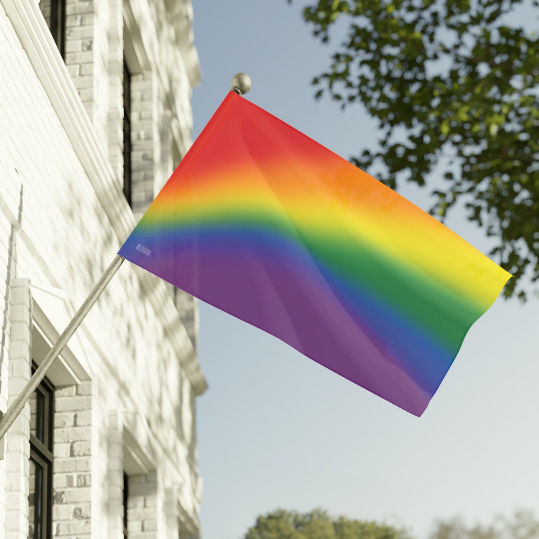 Rainbow Flag - Indoor Outdoor - Three Sizes! Pride Month! - Etsy