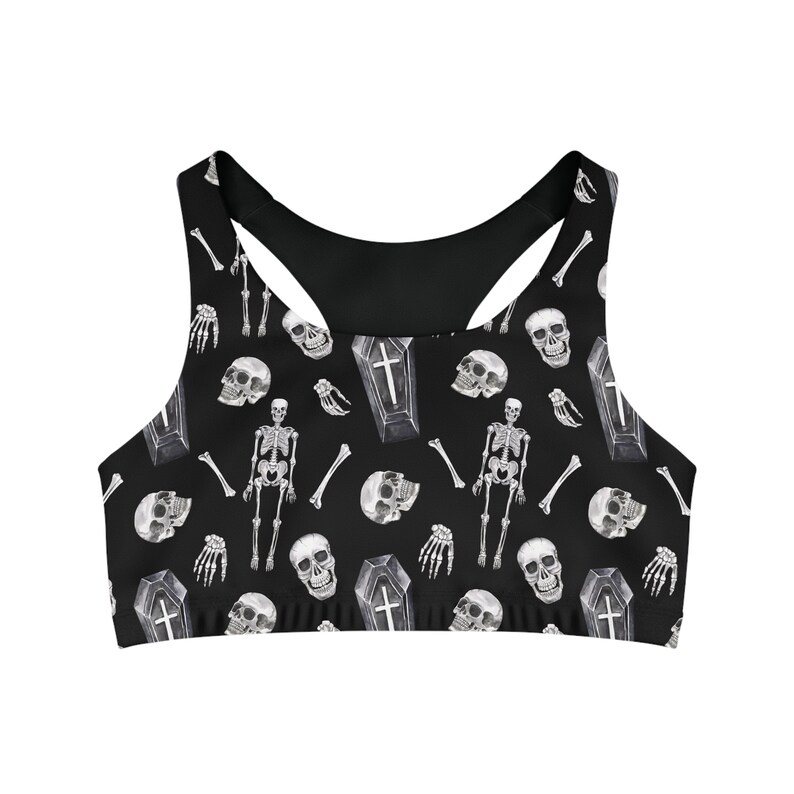 Skeleton Sports Bra - - Etsy