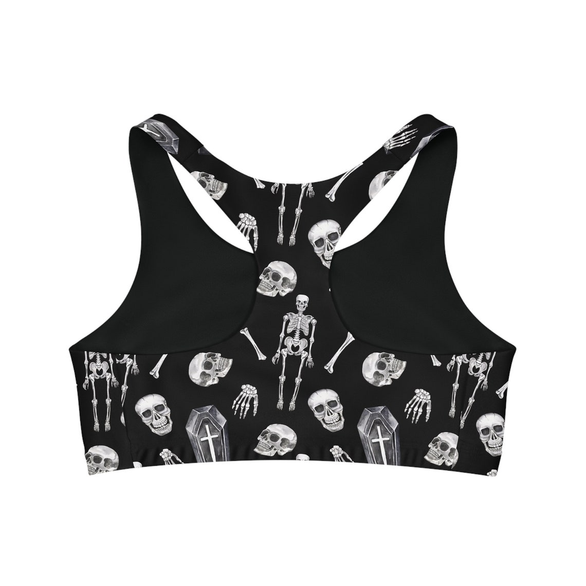 Skeleton Sports Bra - - Etsy