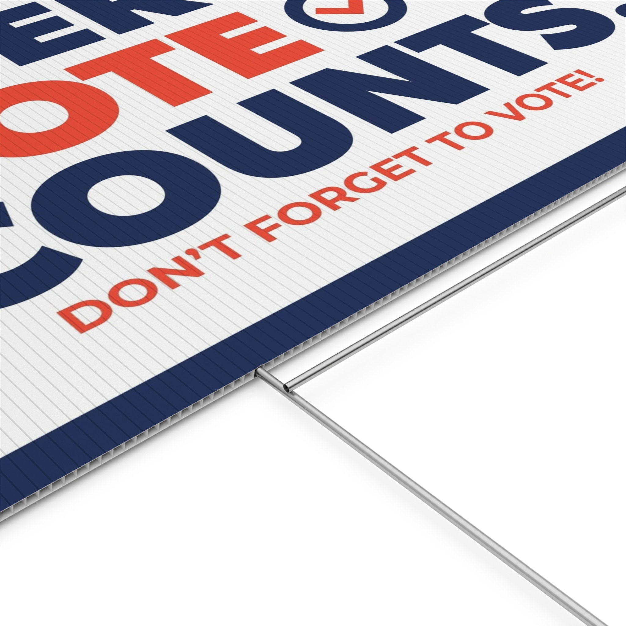 Every Vote Counts Plastic Yard Sign - Etsy